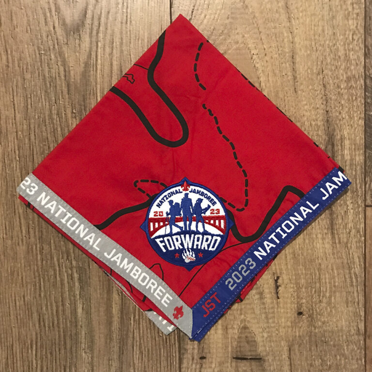 2023 National Jamboree RED STAFF Neckerchief | Boy Scout Patch Store